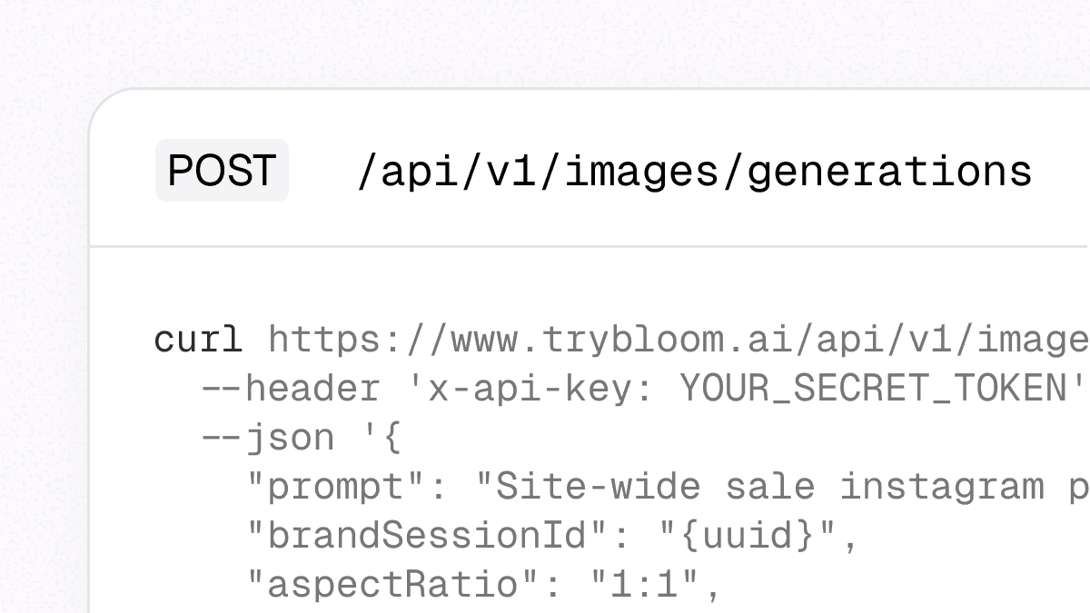Bloom AI | The brand layer for agents